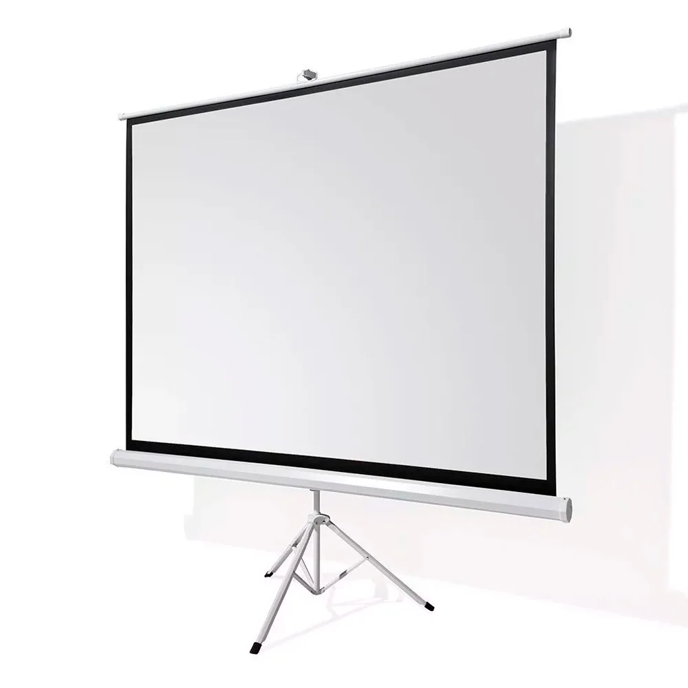Ecran Retráctil Evox Pantalla para Proyector 120″ con Trípode Blanco ...