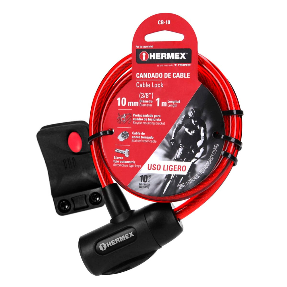 Candado Cadena de Seguridad Hermex 10mm con Llave CB-10 | Jota Store