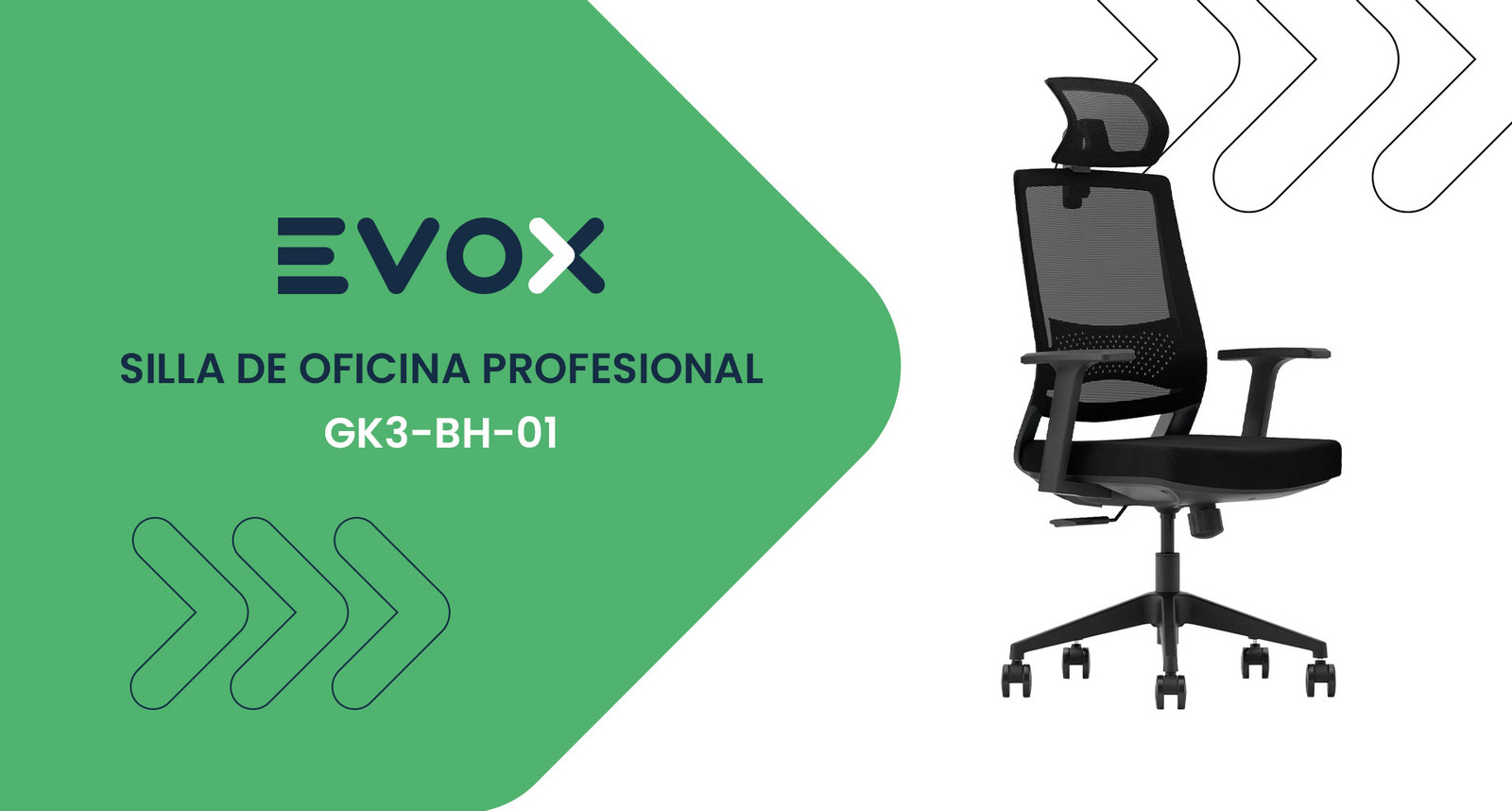 Silla de Oficina Profesional Ergonómica Evox GK3-BH GENERICO ...