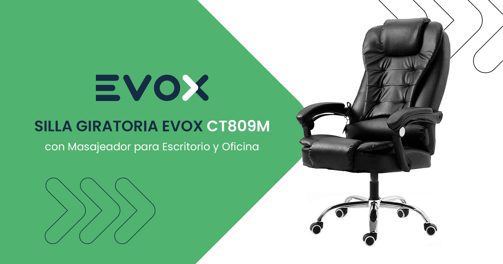 Silla Giratoria Evox CT809M con Masajeador para Escritorio y Oficina JOTA STORE | falabella.com