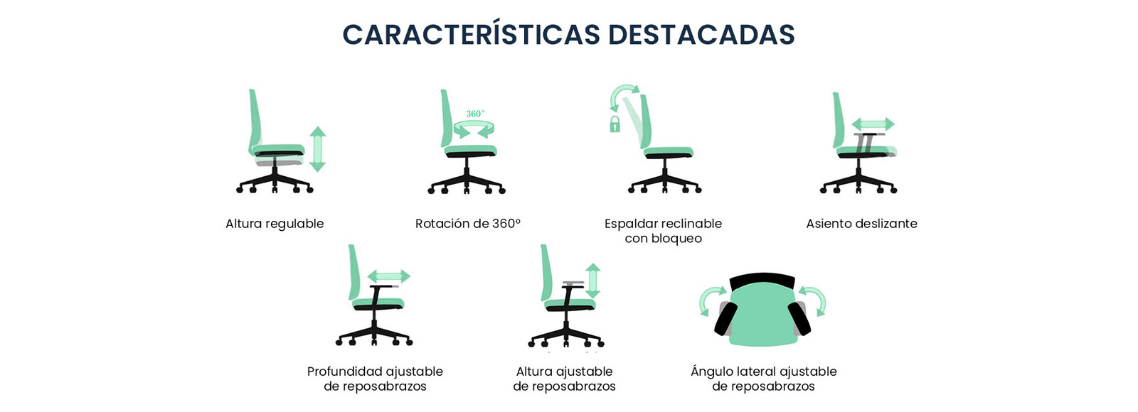 SILLA DE OFICINA ERGONÓMICA PROFESIONAL EVOX S3-GH